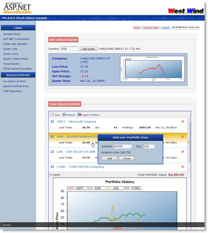 Using jQuery with ASP.NET: Part 2 - Making Ajax Callbacks to the Server